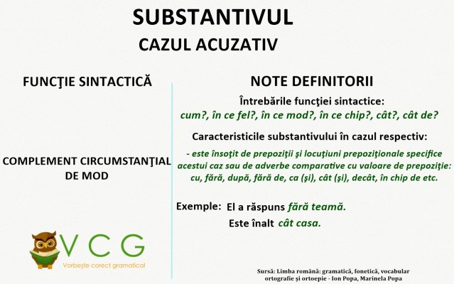 acuzativ 9 – Vorbește corect gramatical (VCG)